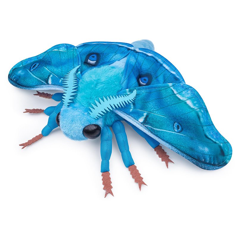 Frankiezhou Home Moth Stuffed Animals Toy, Lifelike Blue Moths Plush ...