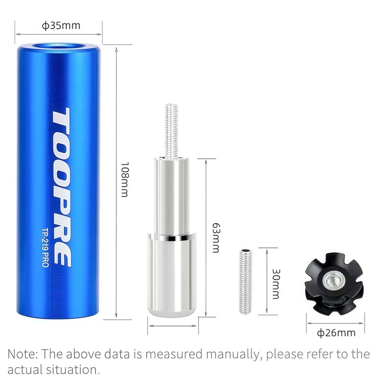 Chrisphil Bike Fork Star Nut Installation Tool with 4 Nuts - Universal ...