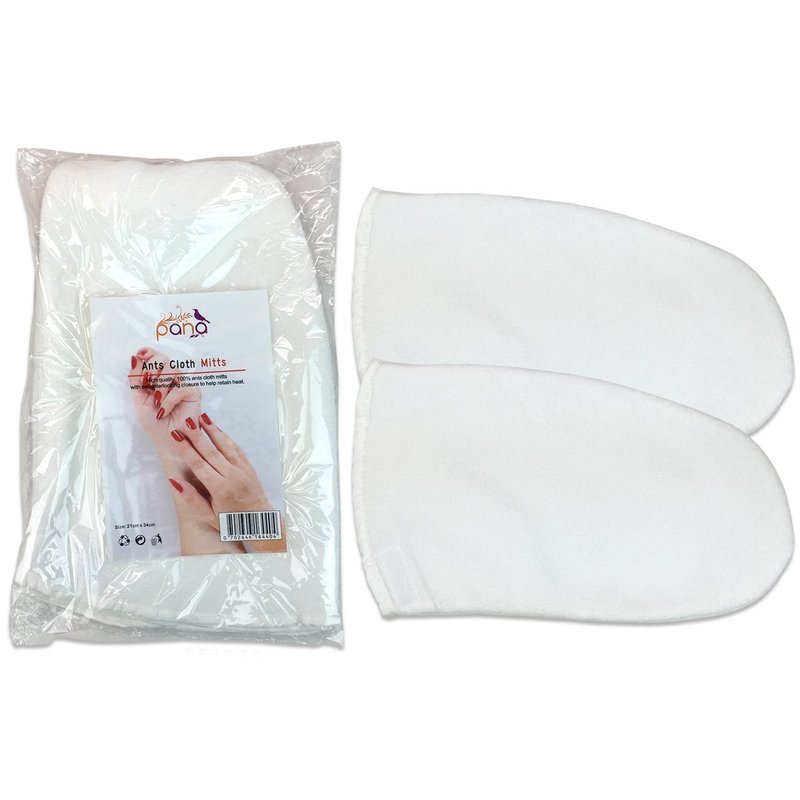 Pana Reusable (White) Thermal Cloth Insulated Mitts for Paraffin Wax ...