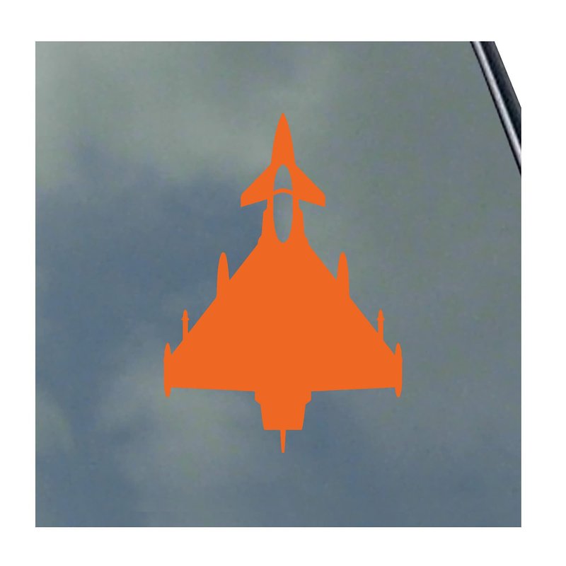 Eurofighter Typhoon Pilot Top Vinyl Sticker Decal Multirole Fighter Air ...