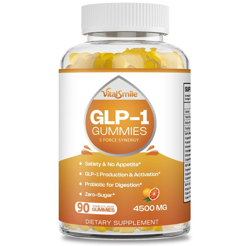VitalSmiles GLP 1 Gummies, Natural GLP-1 Support, GLP-1 Supplement for ...