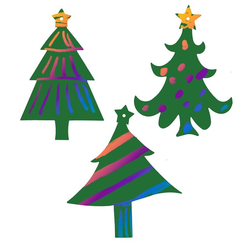 Craft County Magic Color Scratch Christmas Ornament | 7 Different Types ...