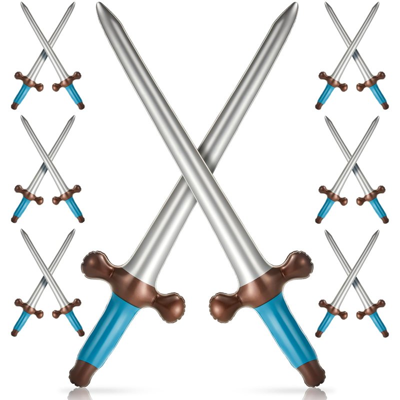 Outus 24 Pcs Inflatable Swords Inflatable Pirates Sword Pirate Party ...